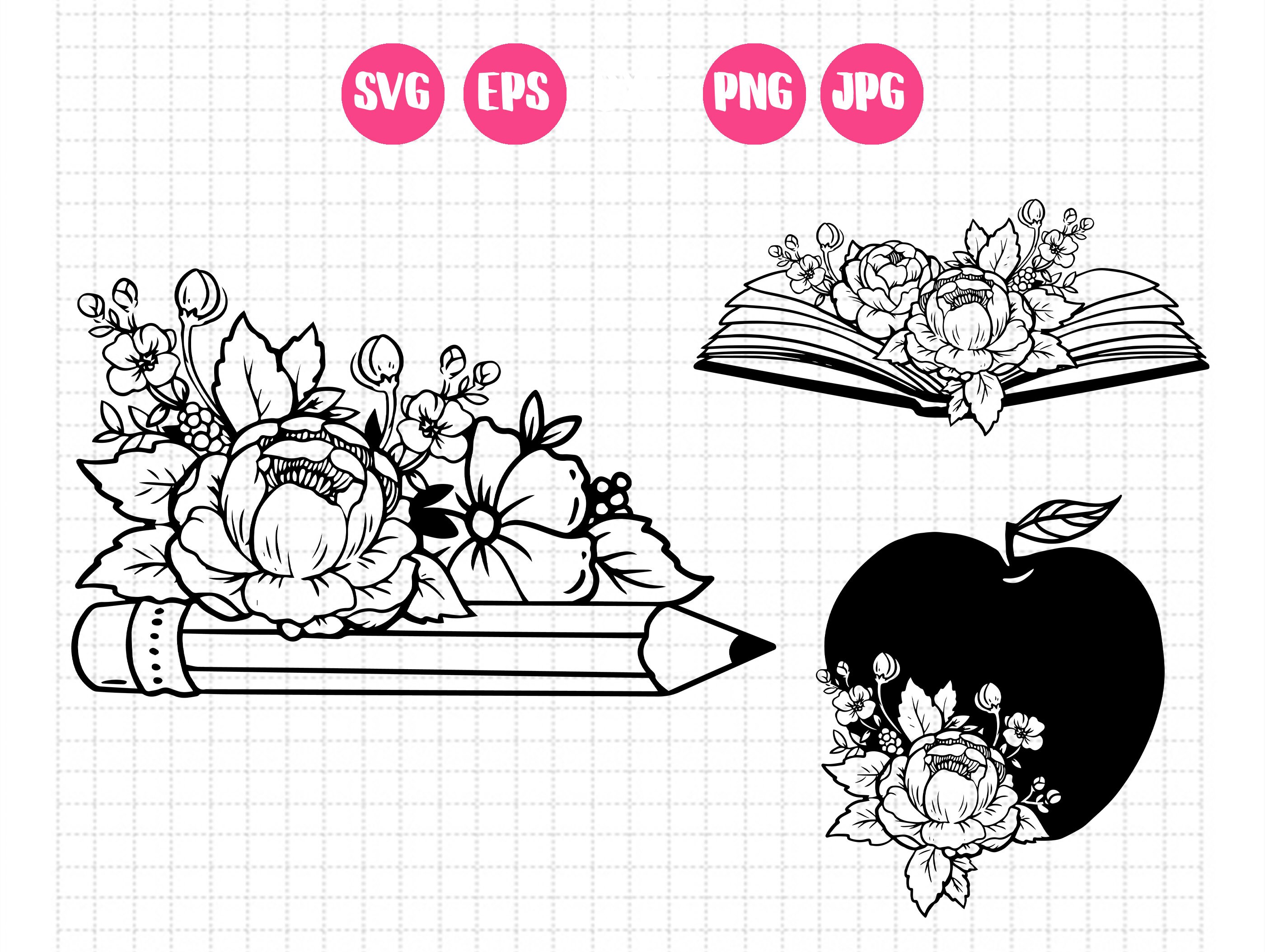 Teacher Svg Clipart - Teacher Appreciation Svg - School Clipart - Etsy