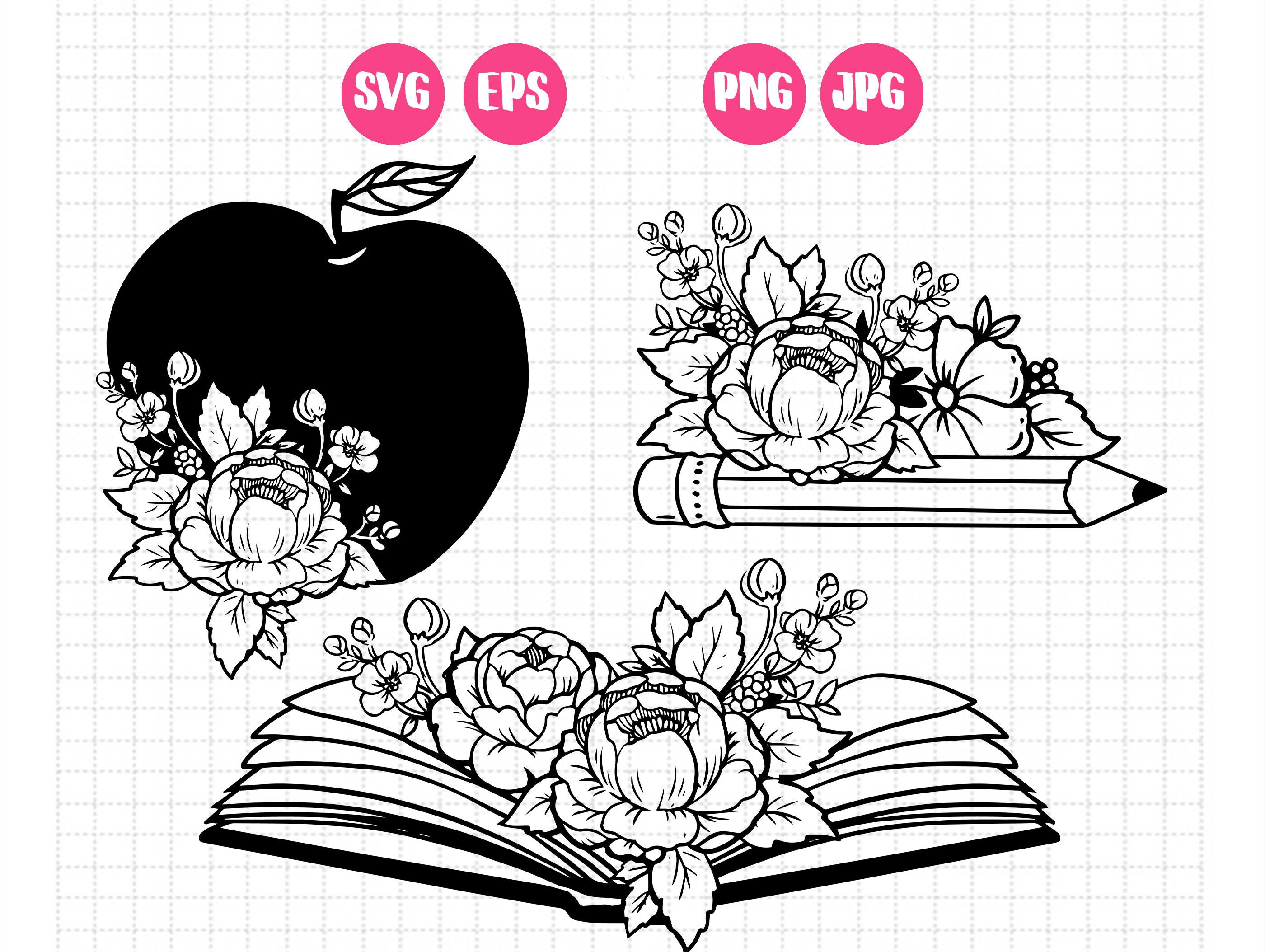 Teacher Svg Clipart - Teacher Appreciation Svg - School Clipart - Etsy