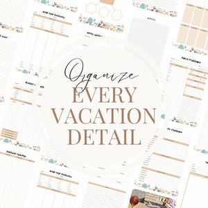 Travel Planner Printable PDF | Holiday Roadtrip Vacation Daily ...
