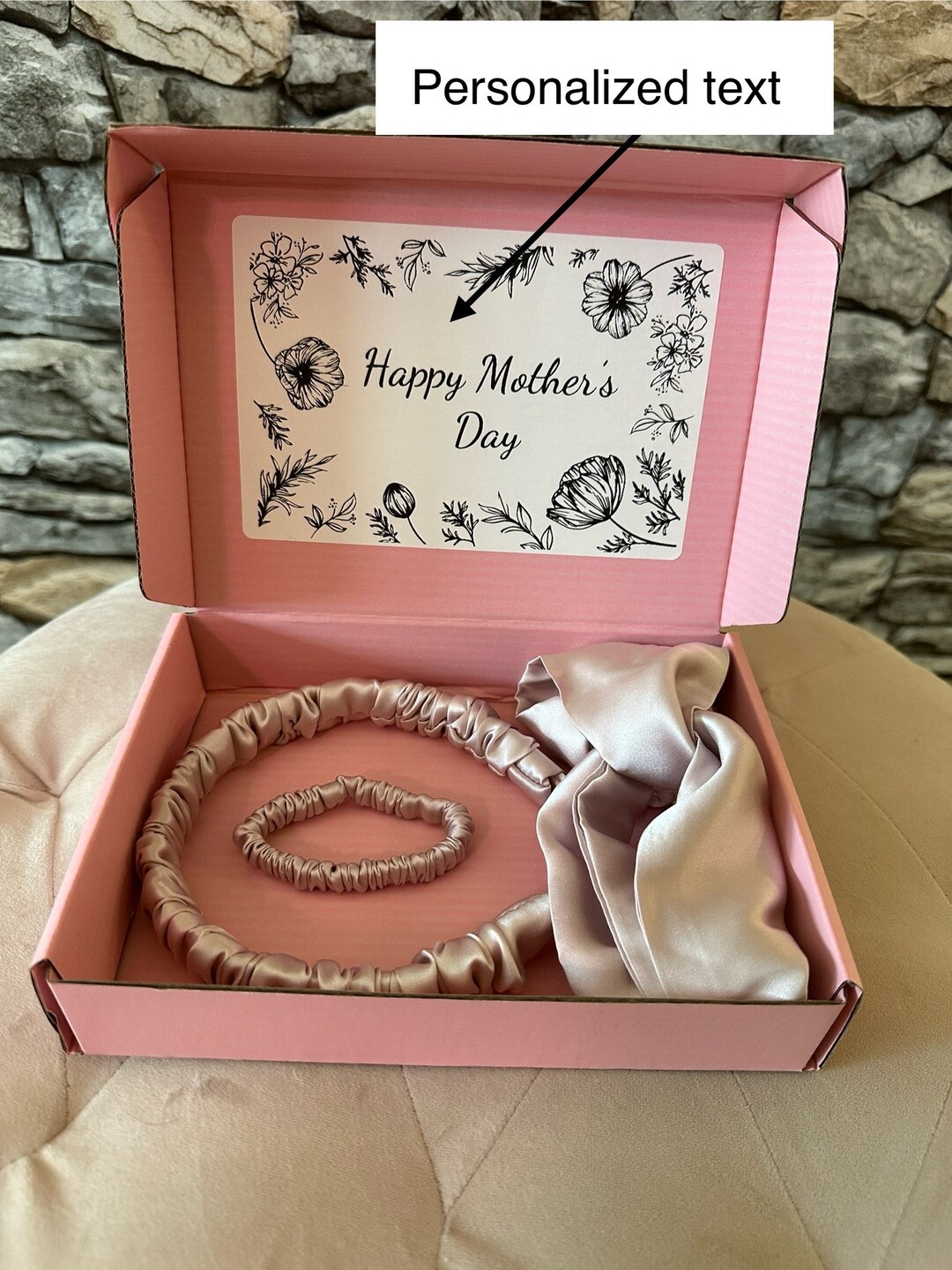 Luxury Gift Set. 100 % Mulberry Hair Accessories Set. Headband ...