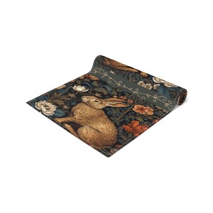 Cottagecore Rabbit Table Runner Dining Room Decor Farmhouse Table Top Enchanted Forest Table ...