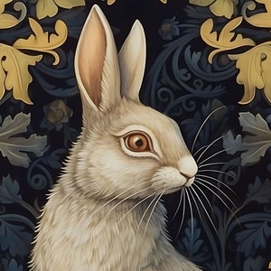 Rabbit Book Nook Throw Pillow Covers 20x20 Enchanted Forest Decor Sofa ...