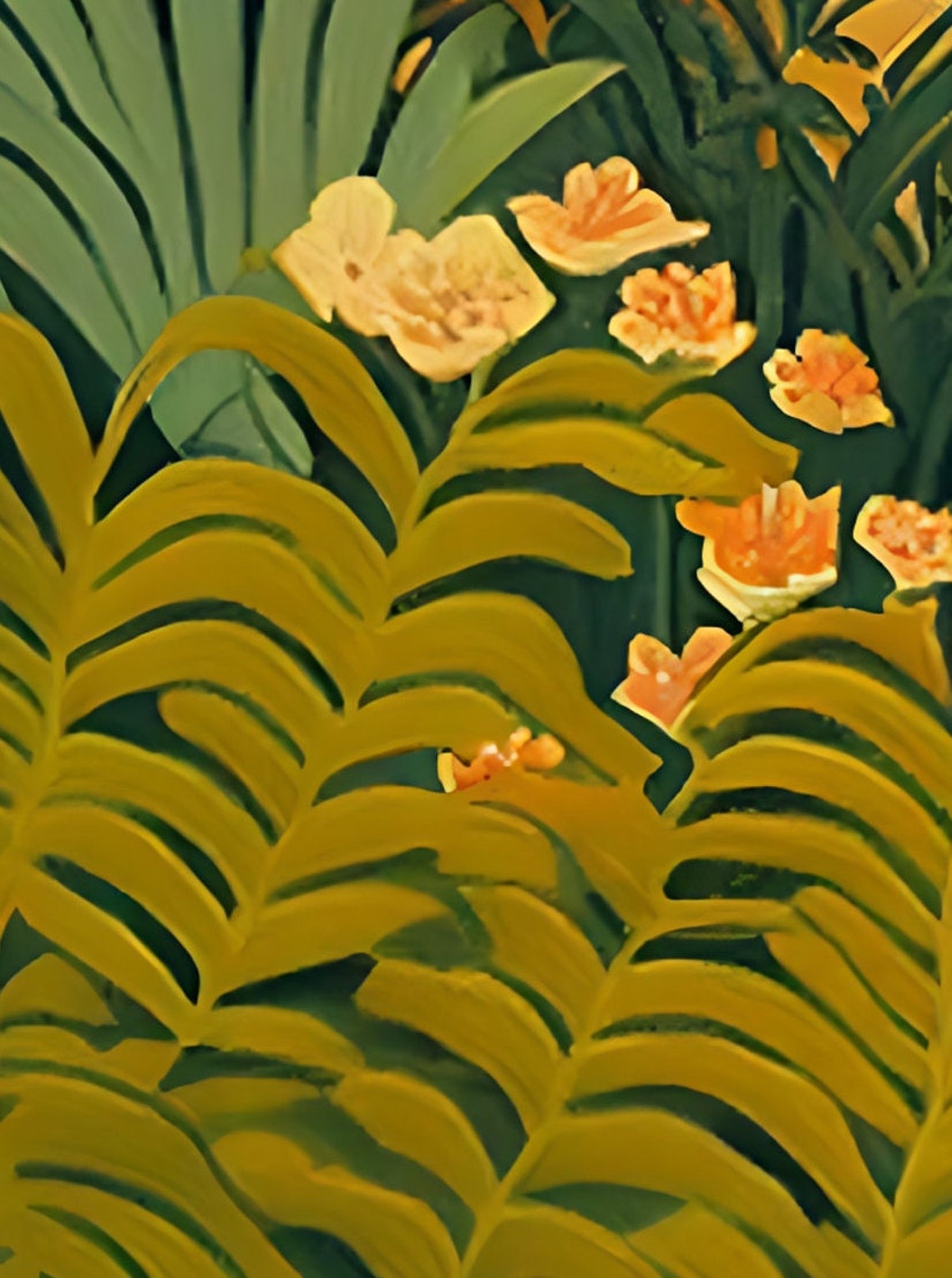 Henri Rousseau Inspired Print Tiger Wall Art Print Jungle - Etsy