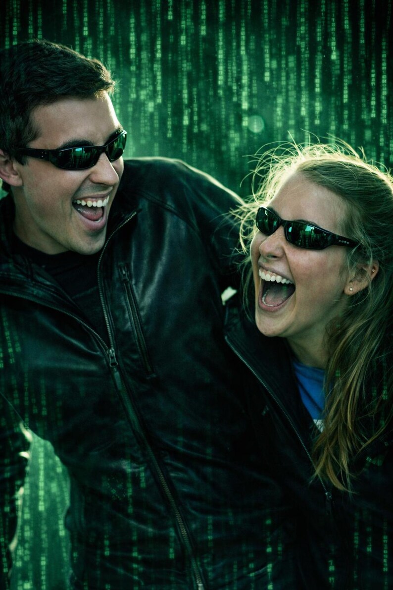 Personalized Matrix Character Drawing Portraits: Custom Digital Design ...