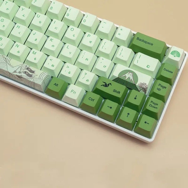 Japanese Green Keycaps - Etsy