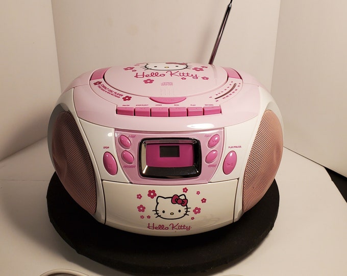 Hello Kitty CD Player, Cassette Deck, Boombox Radio - Etsy