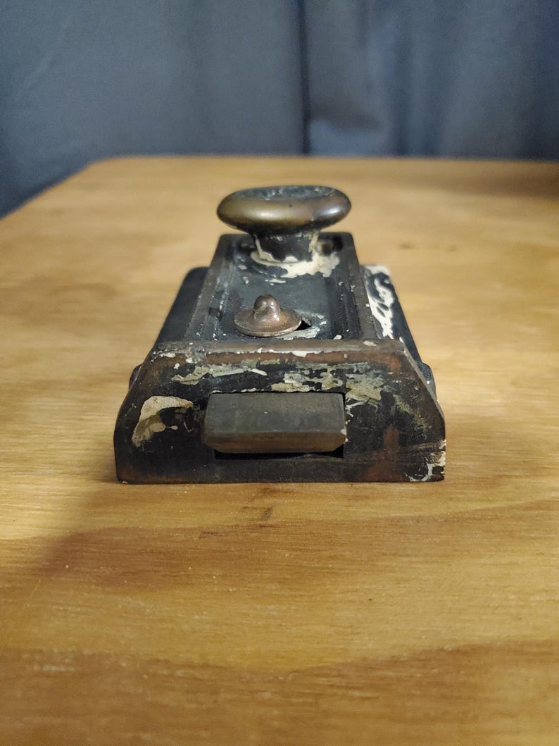 Vintage ACME Cast Iron Deadbolt Door Lock - Etsy