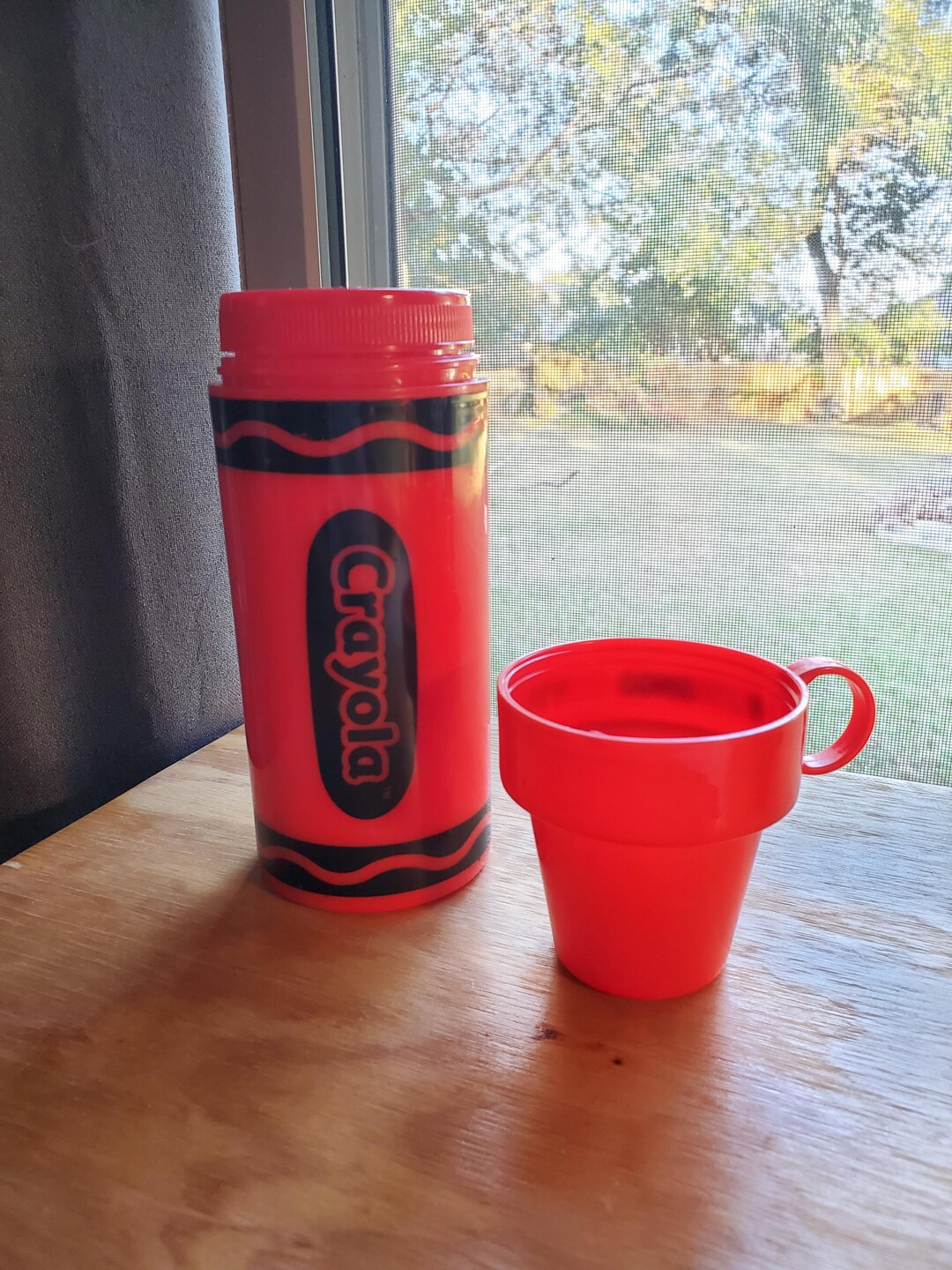 Crayola Red Crayon Kids Thermos / Cup - Etsy