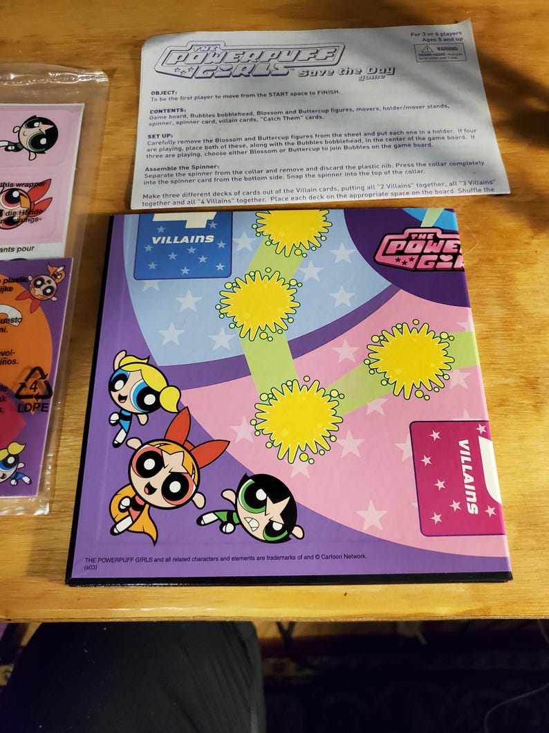 The Powerpuff Girls Save the Day Board Game - Etsy