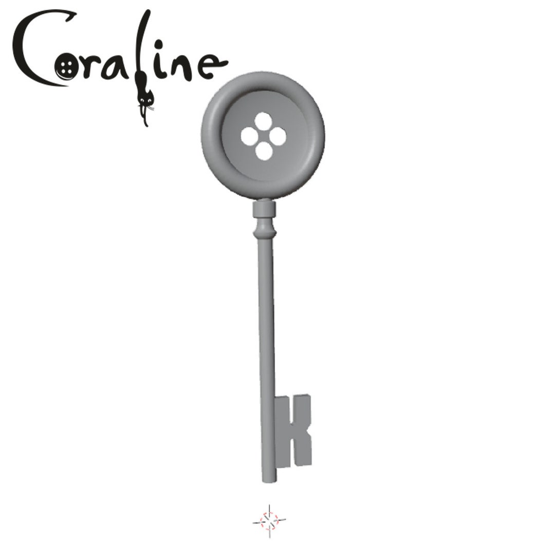 Coraline Button Key 3D Print File - Etsy