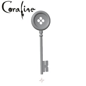 Coraline Button Key 3D Print File - Etsy