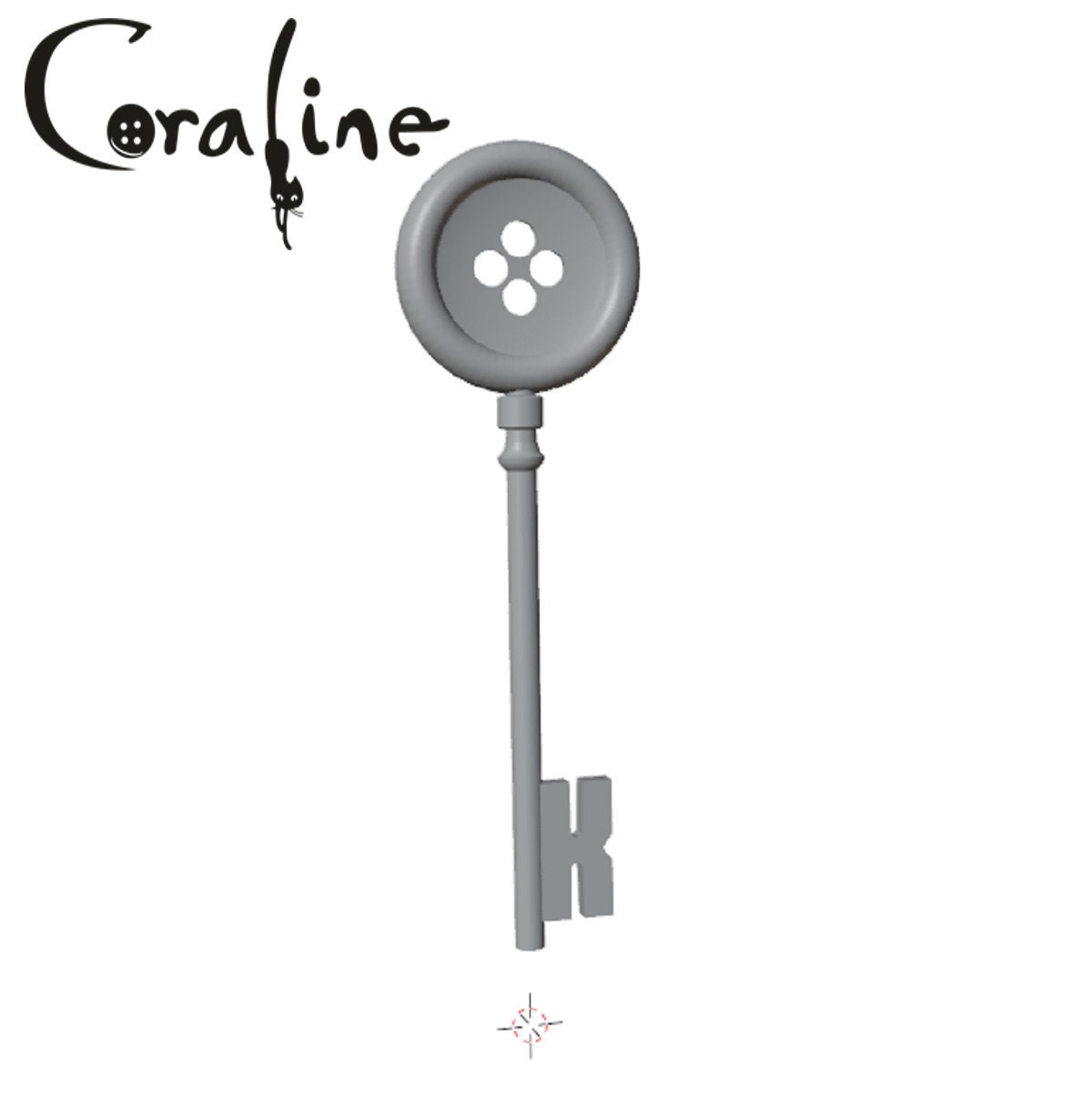 Coraline Button Key 3d Print File Etsy