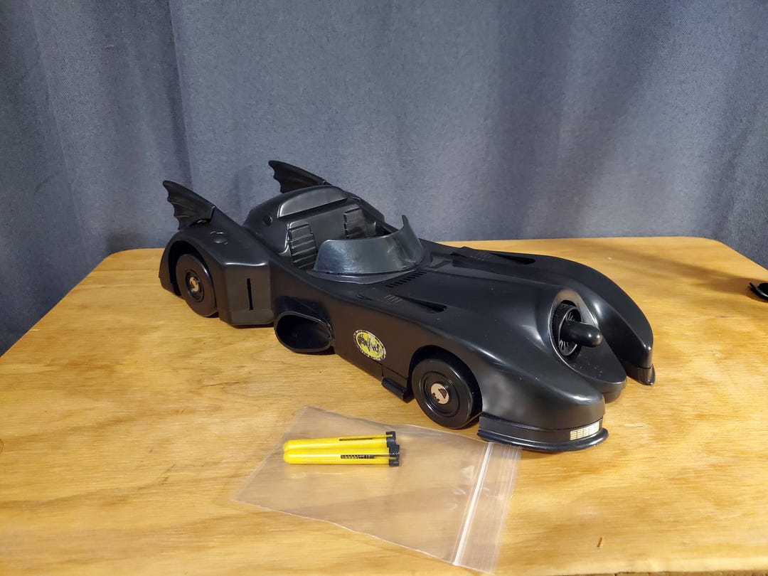 1989 Vintage Toybiz Batman Batmobile Car W/ Spring Missiles - Etsy