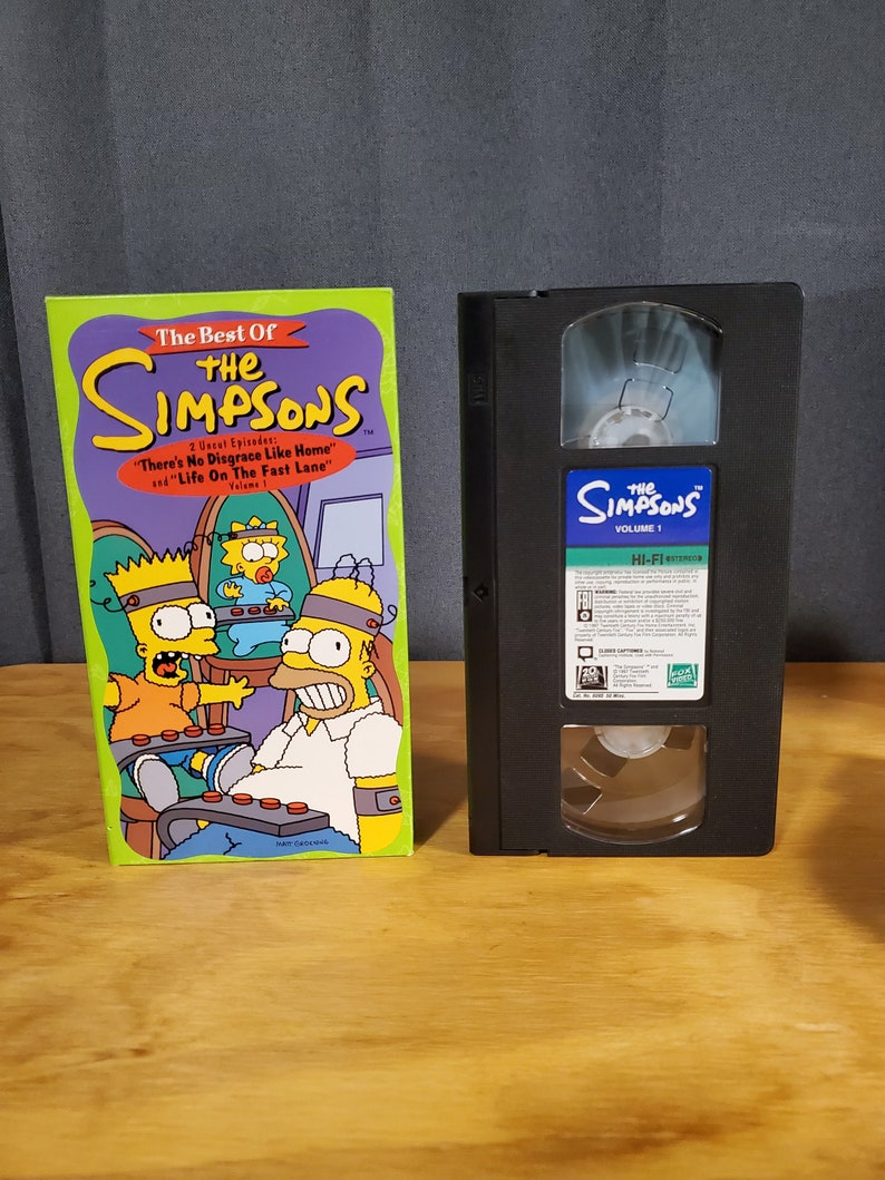 Best of the Simpsons VHS Tapes - Etsy