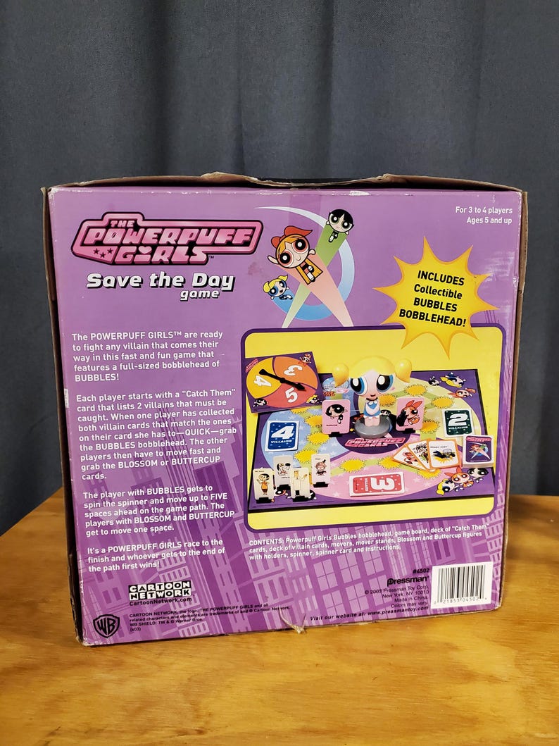 The Powerpuff Girls Save the Day Board Game - Etsy