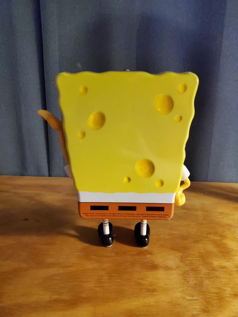 2002 Spongebob Squarepants Collectible Metal Storage Tin - Etsy
