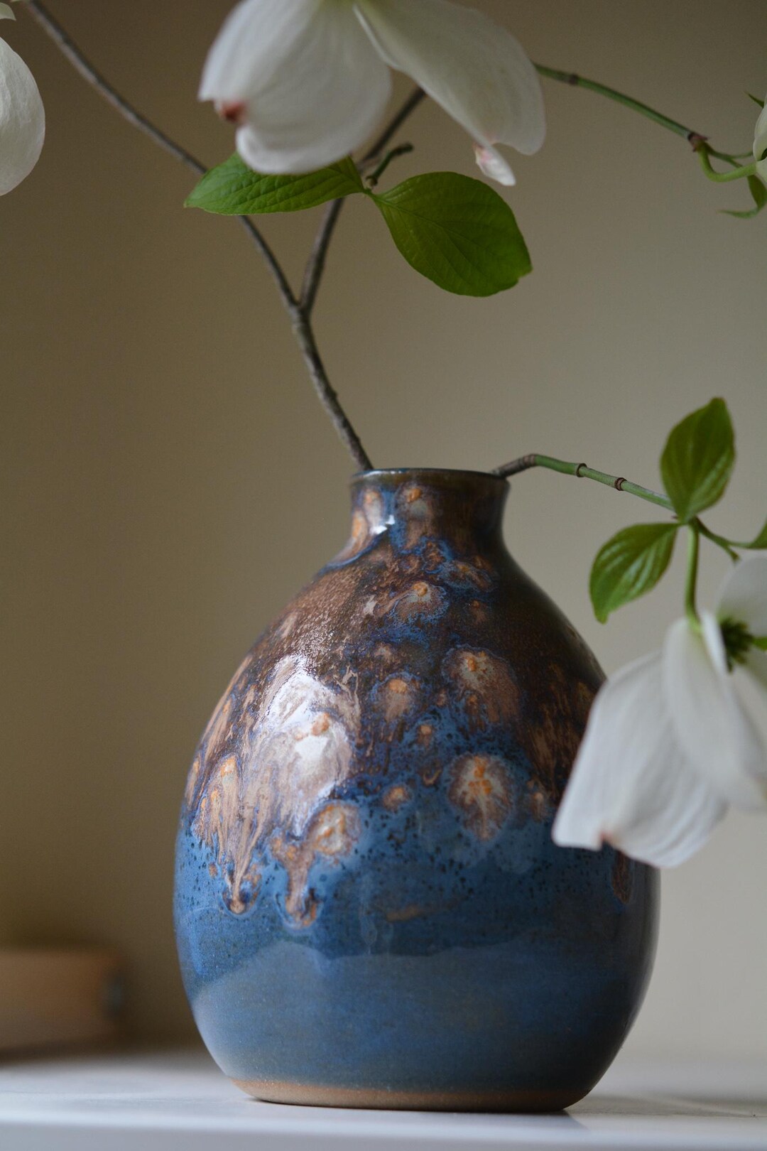 Crystal Blue Star Vase - Etsy