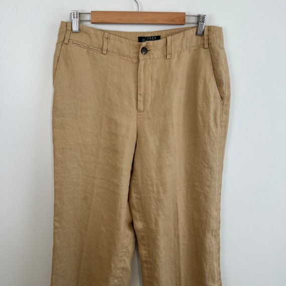 Lauren Ralph Lauren Sanderson Linen Pants 10 Women’s … - Gem