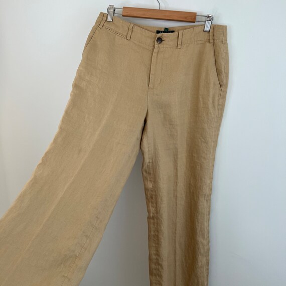 Lauren Ralph Lauren Sanderson Linen Pants 10 Women’s … - Gem