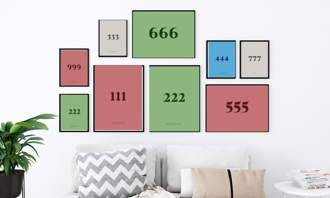 Angel Numbers Bundle 111, 222, 333. 444, 555, 666, 777, 888, 999 ...