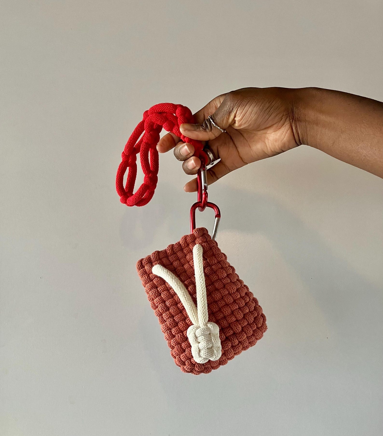 Knotted Rope Wristlet, Carabiner Wrist Strap, Cozy Paracord - Unknot ...