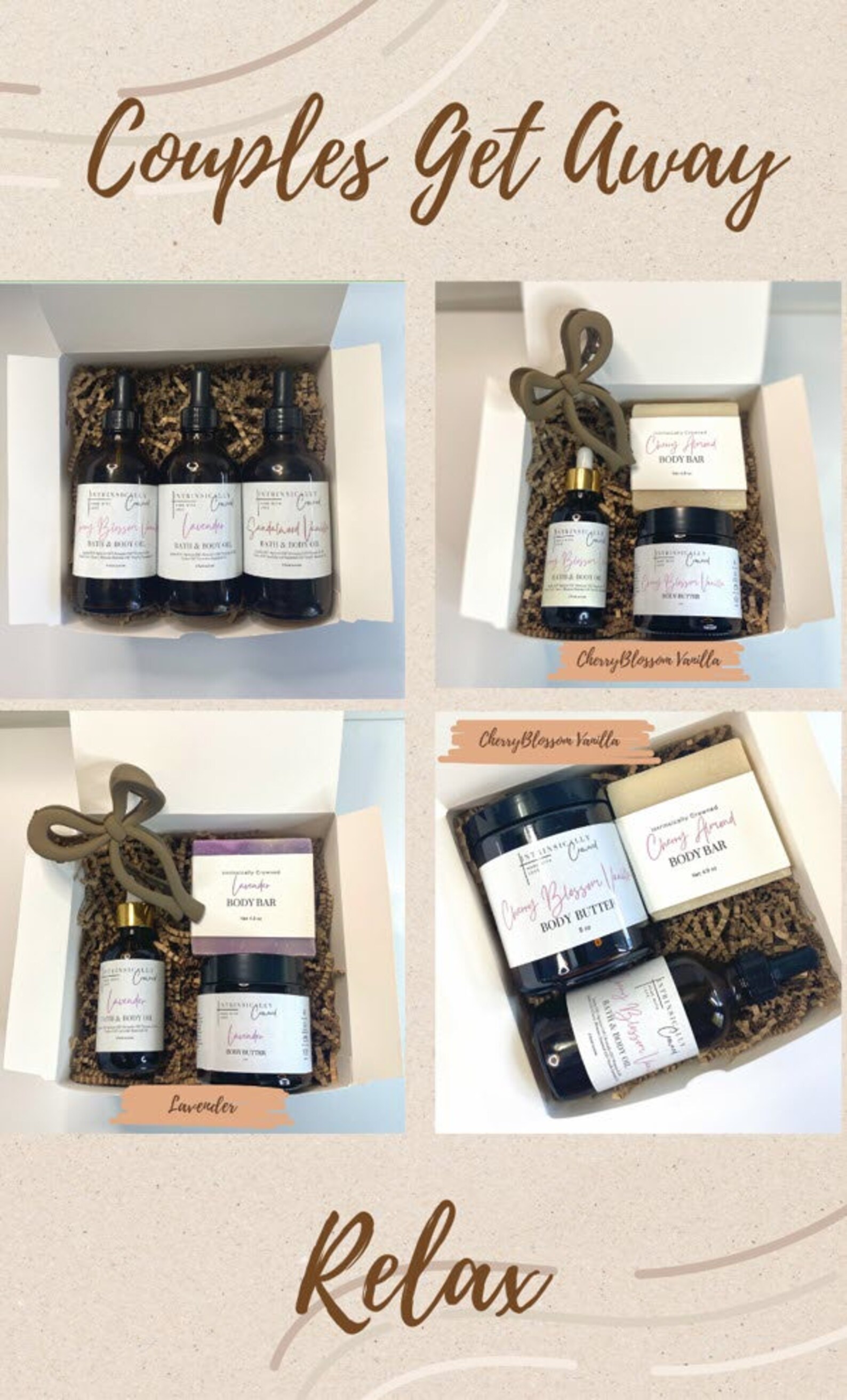 Massage Oil Gift for Couples Massage Oil Gift Box Romantic Couples Get ...