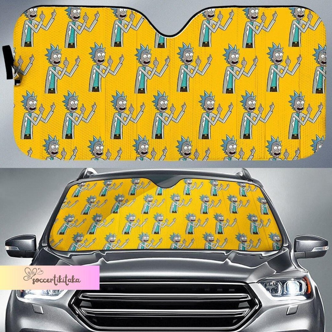 Rick Sanchez Sunshade Rick Sanchez Meme Car Sun Shades Rick - Etsy