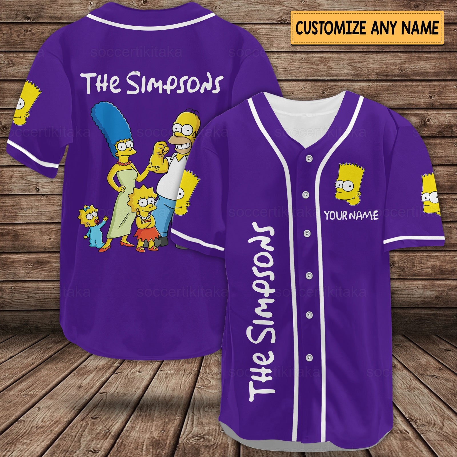 The Simpsons Shirt the Simpsons Jersey Shirt Custom the - Etsy Australia