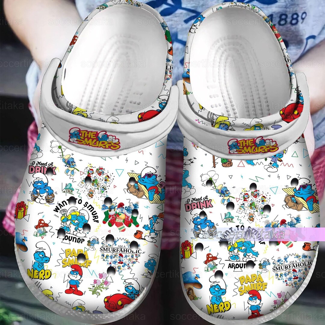 The Smurfs Clogs the Smurfs Clogs Shoes Smurfette Clogs - Etsy