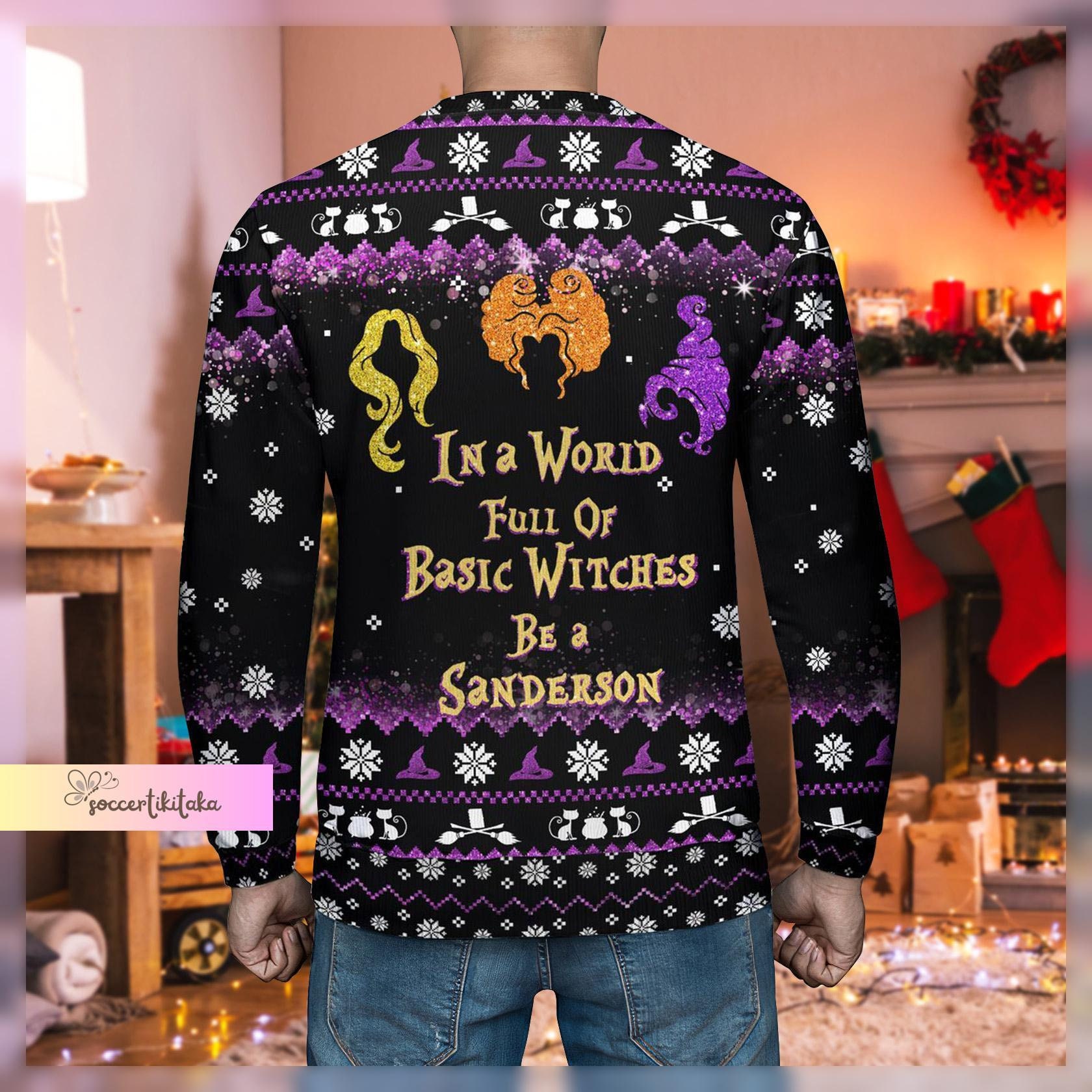 Hocus Pocus Christmas 3D Sweater Designed & Sold By Josefina