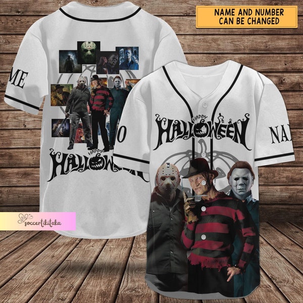 Horror Baseball Shirt - Etsy