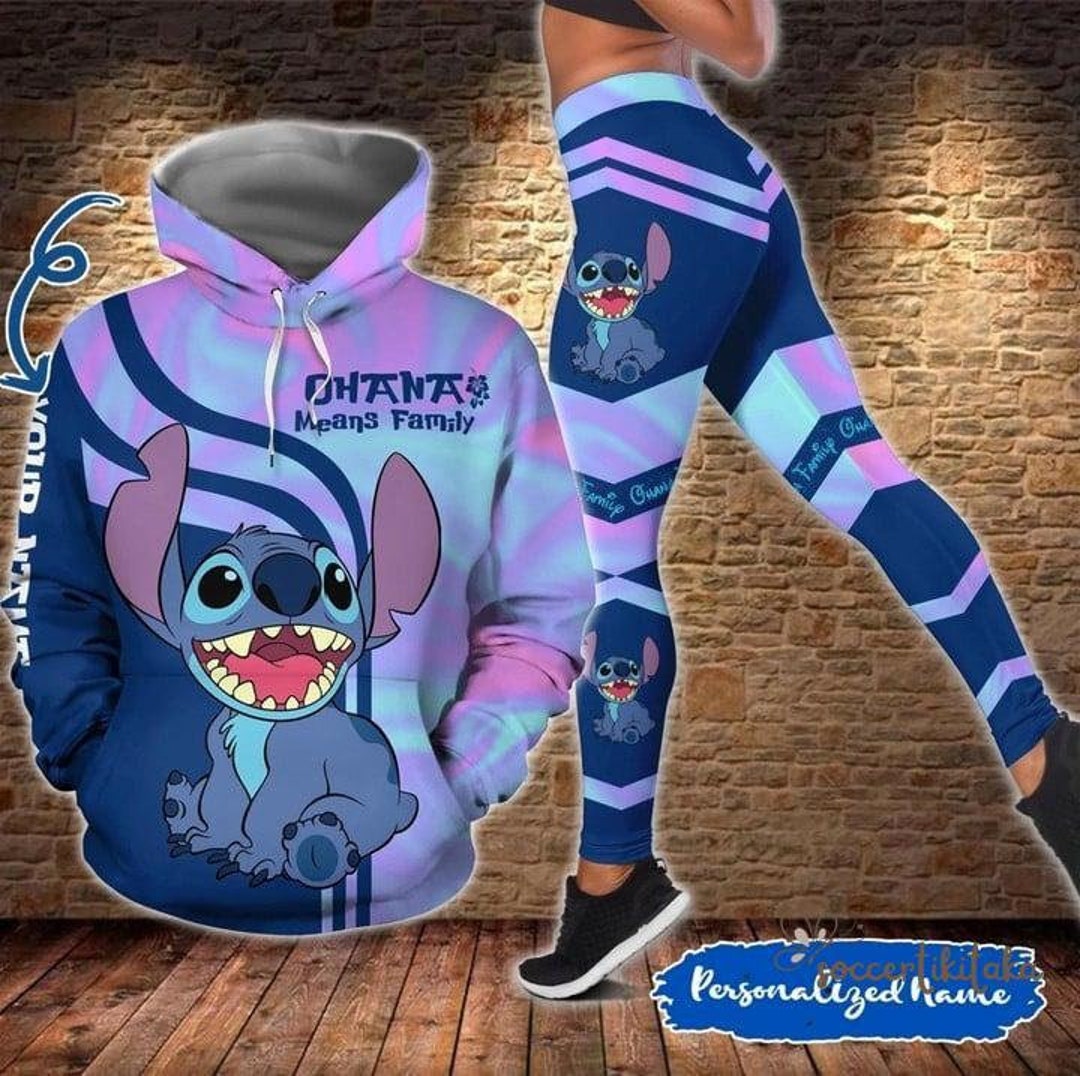 Stitch Hoodie Custom Stitch Hoodie Stitch Womens Leggings - Etsy