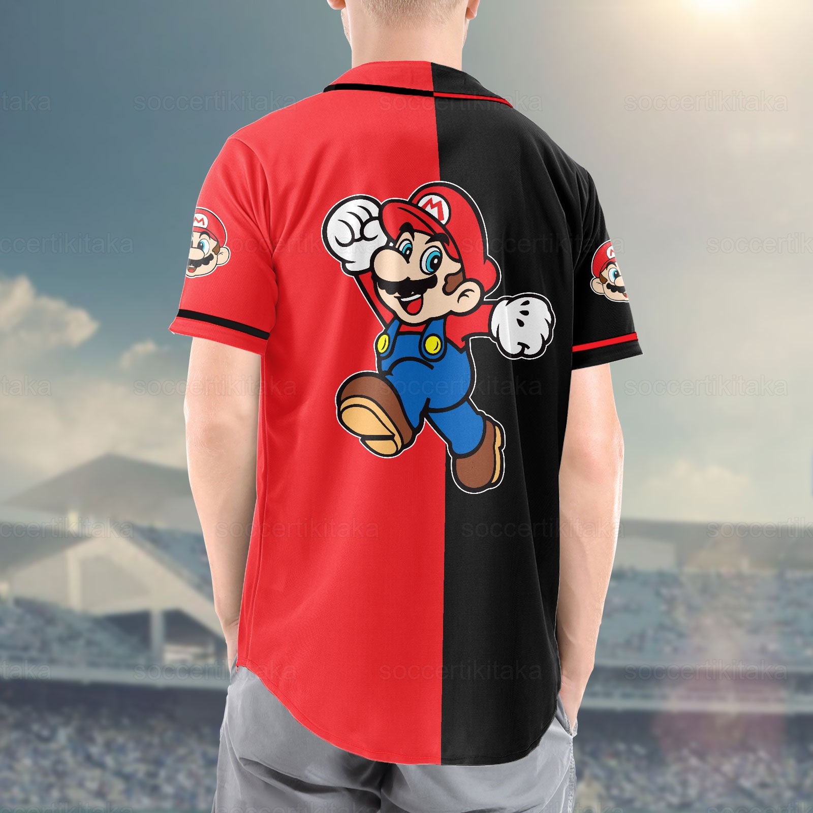 Mario Shirt, Mario Baseball Jersey, Mario Jersey Shirt, Personalized ...