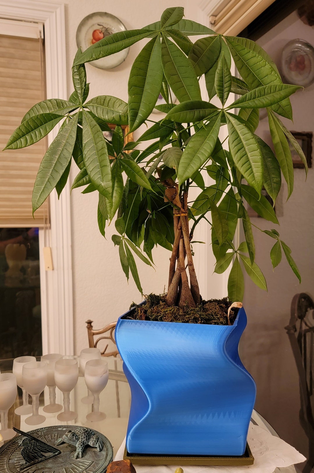 9"x7"x7" Square Wave Planter Pot 3D Printed Hexware - Etsy