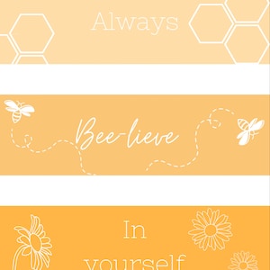 Always Bee-lieve in Yourself: Wall Print - Etsy