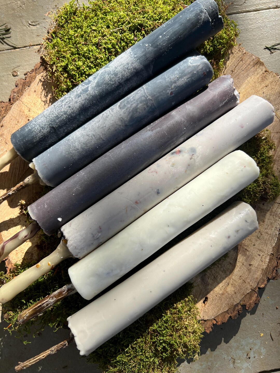 Large Mullein Torch Candle: Natural Hag's Taper, Witch's Altar Candle ...