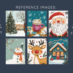 Paint by Numbers Bundle, Christmas Coloring Pages, Digital Holiday Art ...