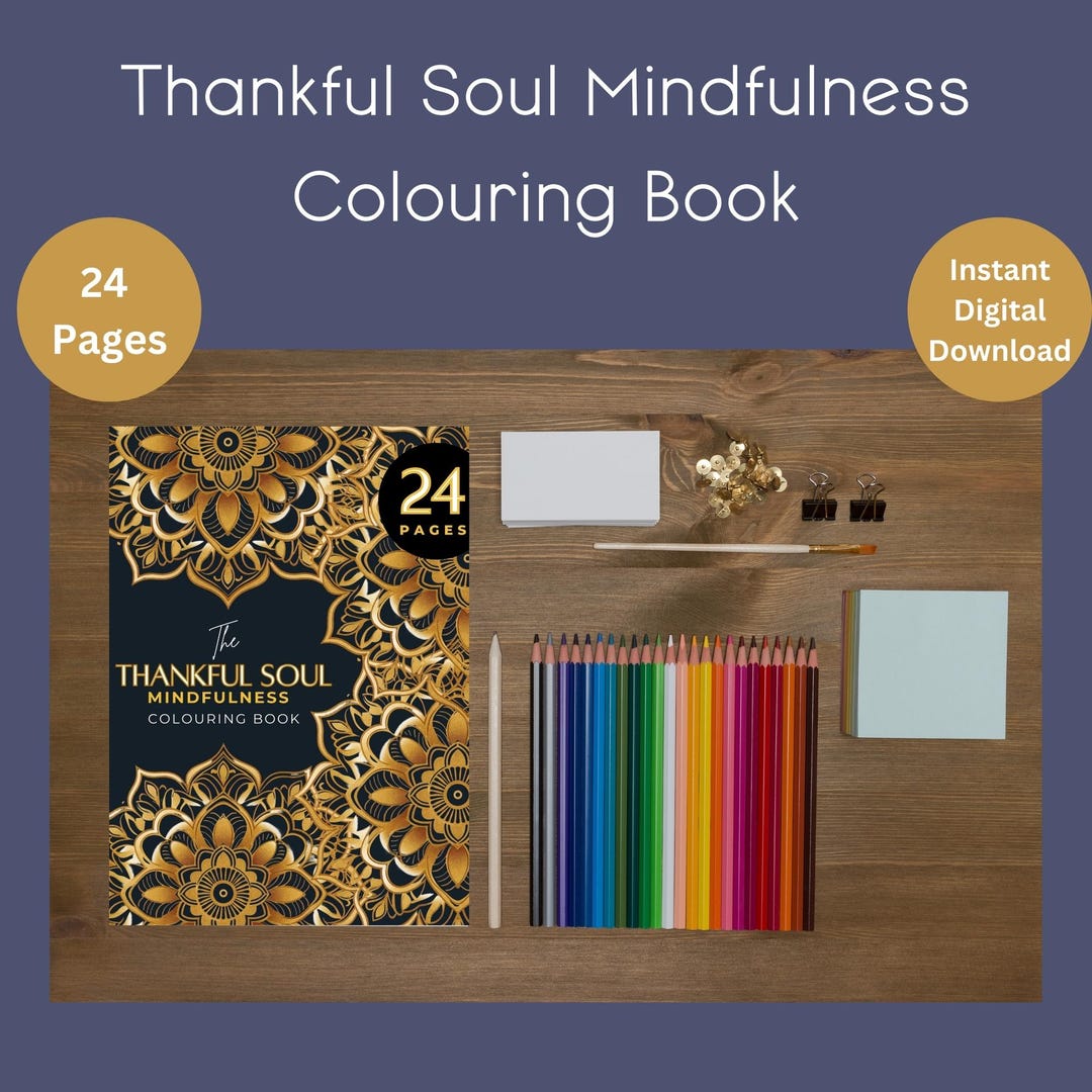 Printable Mindfulness Colouring Pages, 24 Pages, Positive Affirmation ...