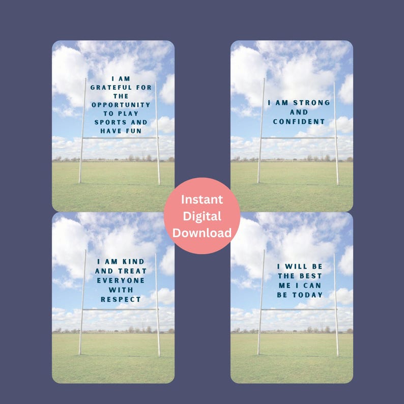 Printable Children's Affirmation Cards, Set 32 Affirmation Cards ...