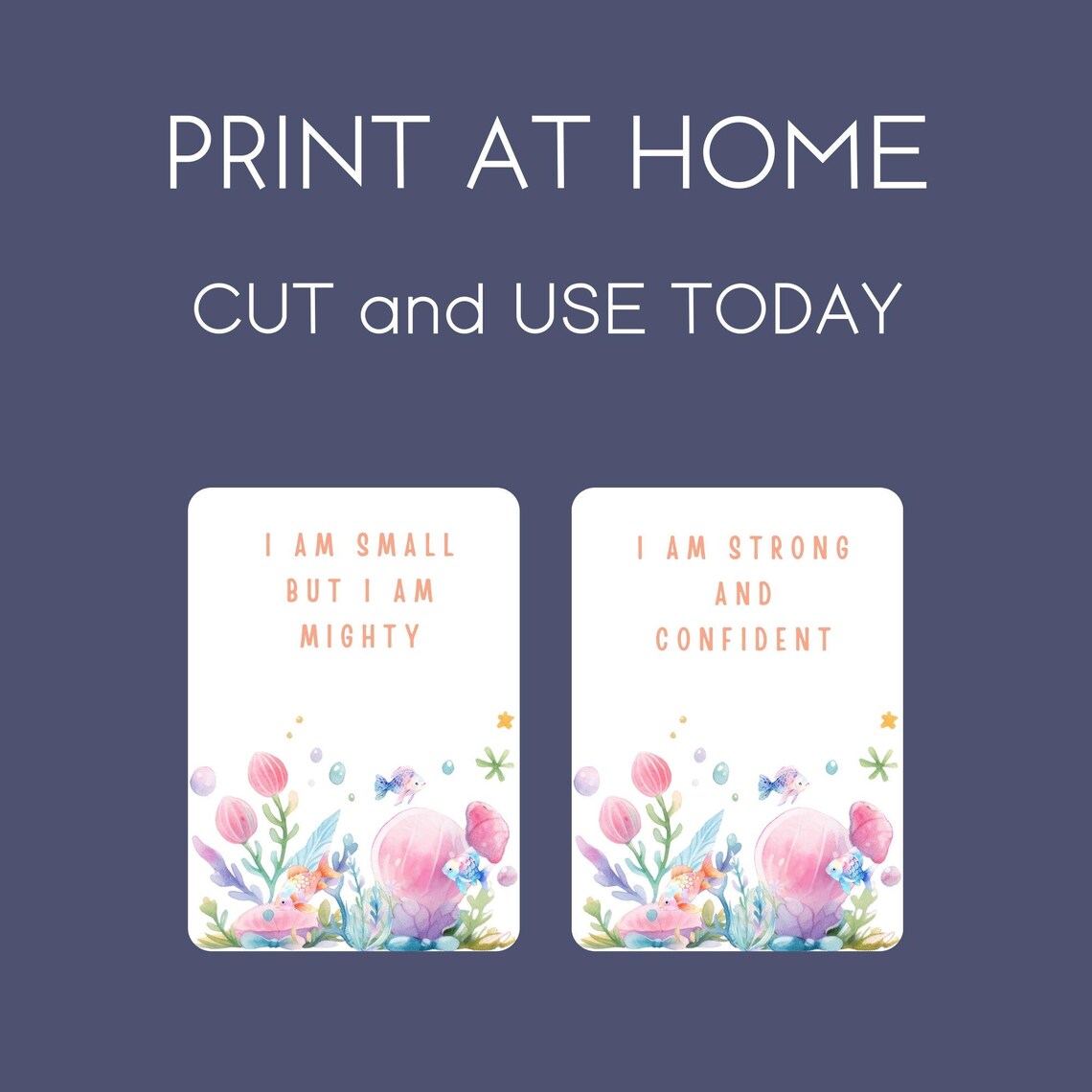 Printable Children's Affirmation Cards, Set of 32 Affirmation Cards ...