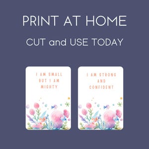 Printable Children's Affirmation Cards, Set of 32 Affirmation Cards ...