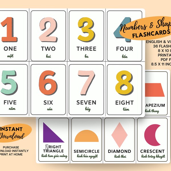 Counting Flash Cards - Etsy