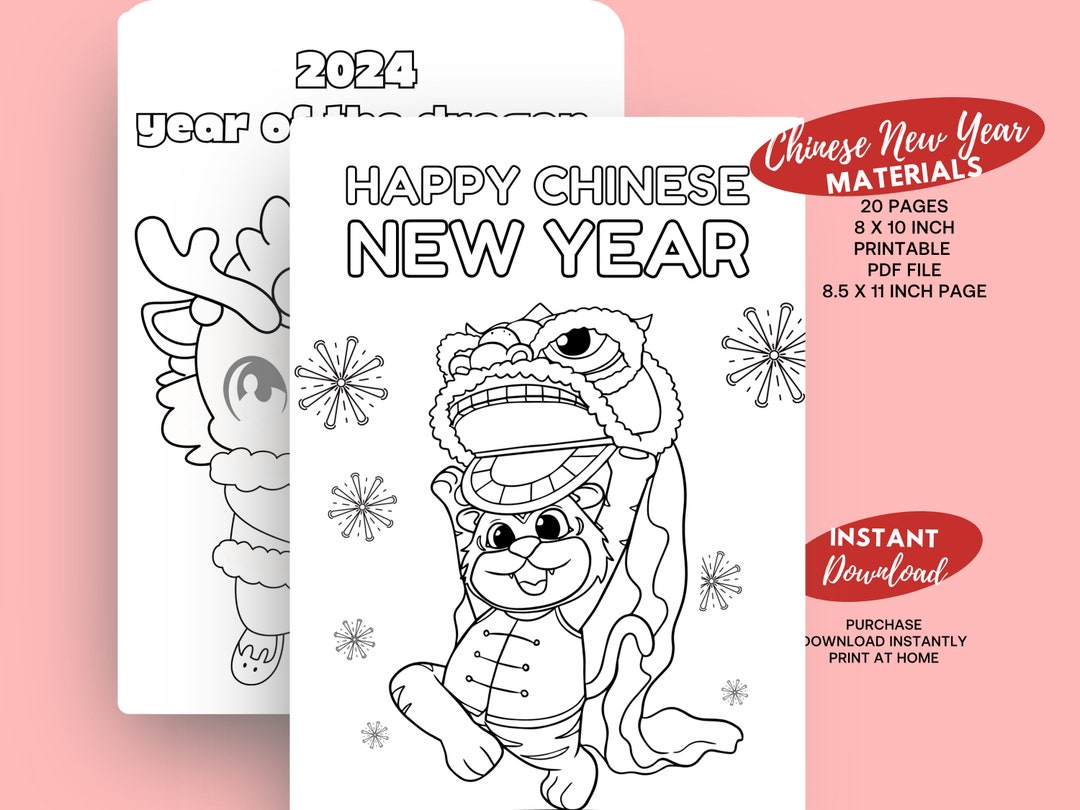 20 Chinese New Year Activity Bundle, Lunar New Year, Year of Dragon ...