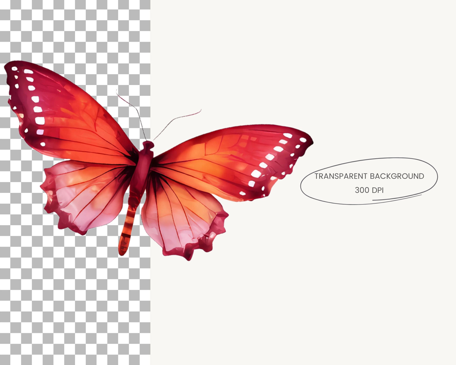 140 Watercolor Butterfly, Butterfly Clipart PNG, Colorful Butterfly ...