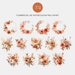 74 Terracotta Florals PNG, Watercolor Floral Clipart Bouquets, Boho ...