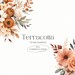 74 Terracotta Florals PNG, Watercolor Floral Clipart Bouquets, Boho ...