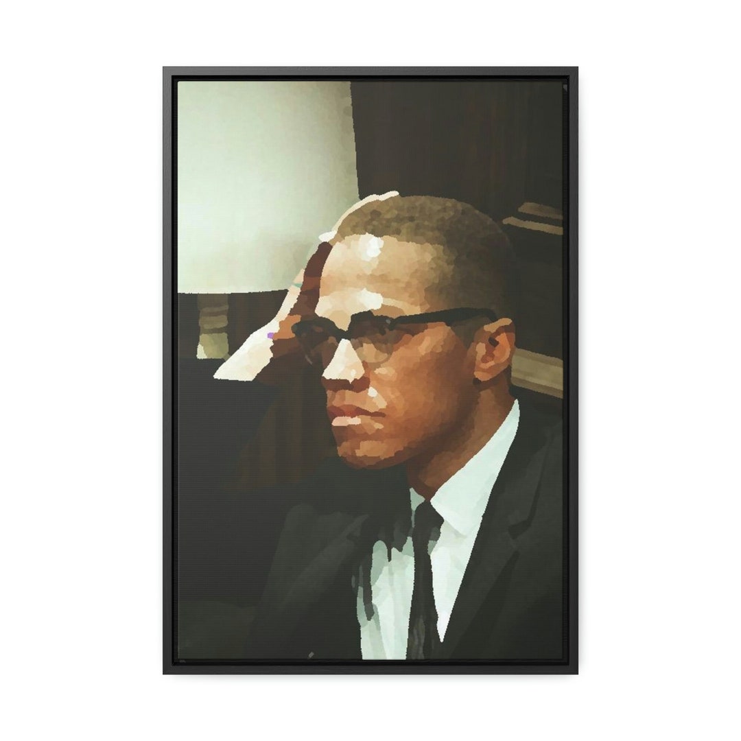Malcolm X Gallery Canvas Wraps, Vertical Frame - Etsy