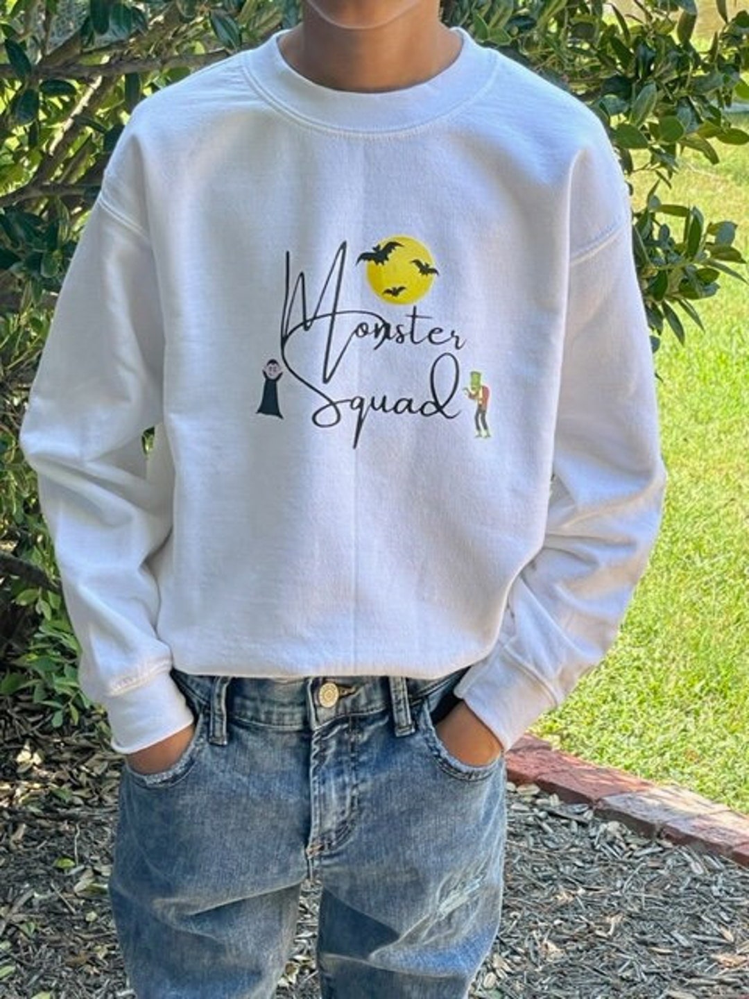 Kids Monster Squad Sweatshirt Pullover, Halloween Sweatshirt, Cozy Fall ...