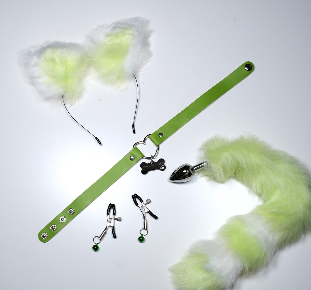 Blue or Green Pet Play Set With Handstamped Dog Tag Best Gift for Her ...