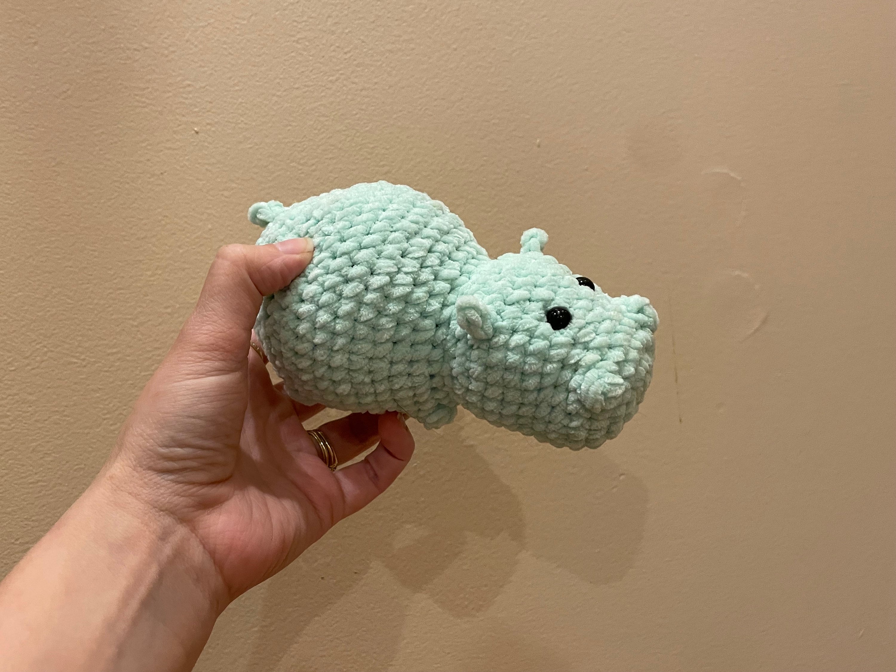Handmade Chubby Hippopotamus - Hippo Crochet - Etsy